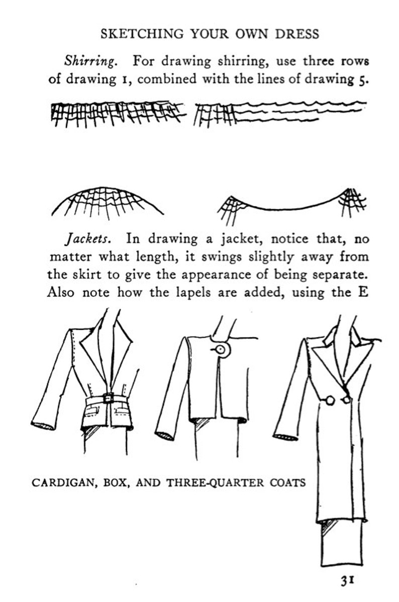 How To SKETCH DRESS DESIGNS To Make Your Own Designer Clothes | Etsy