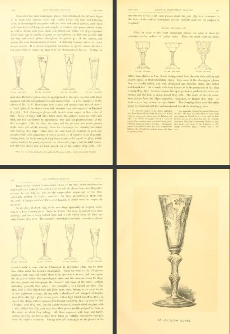 Buy OLD ENGLISH GLASSES a Rare Illustrated Reference Book on Early ...