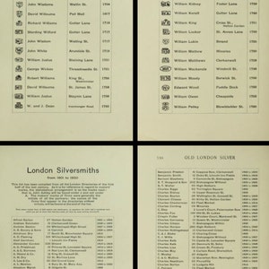 The History Makers and Marks of Old LONDON SILVER ~ RARE Reference ...