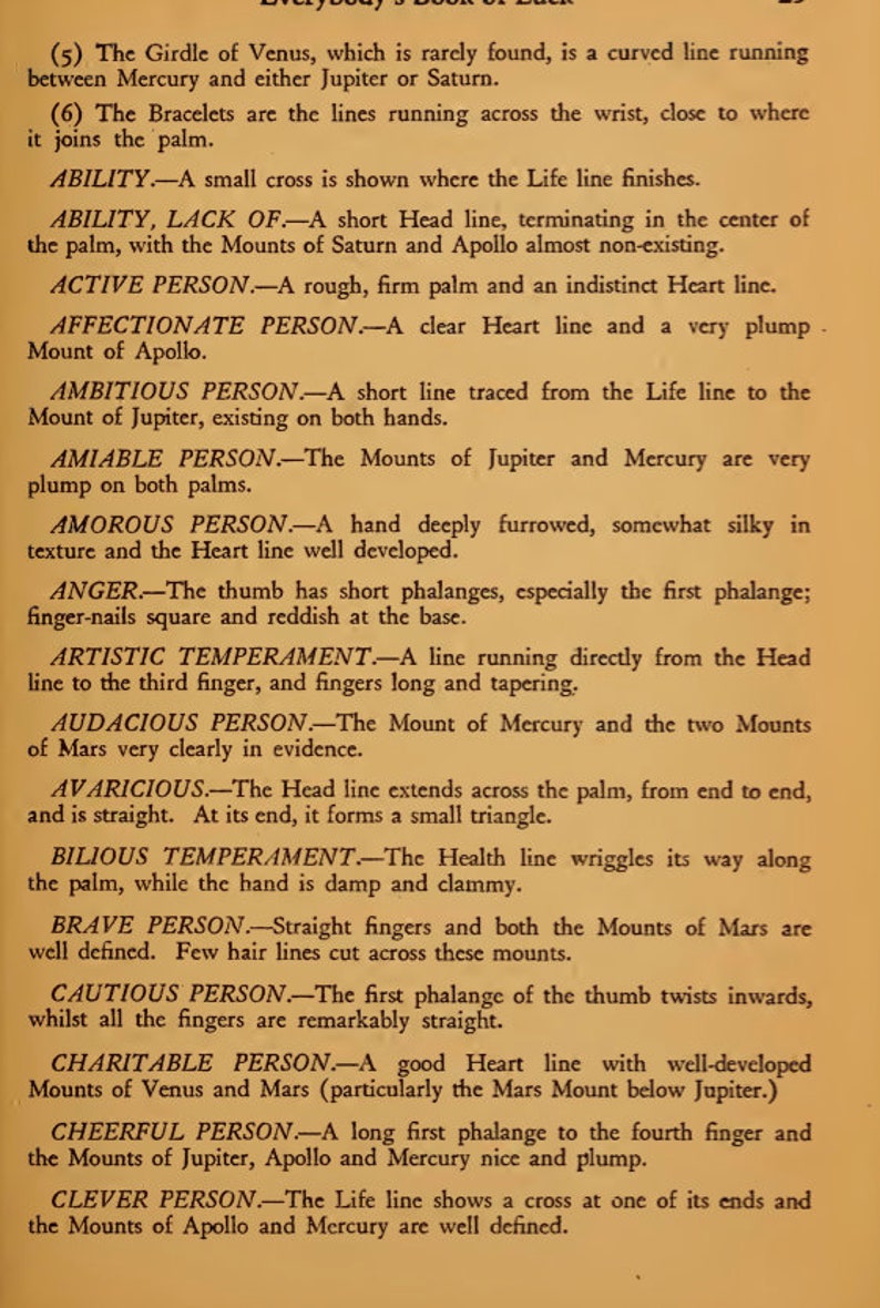 The BOOK of LUCK A Guide to Your Success Fortune Future Palmistry ...