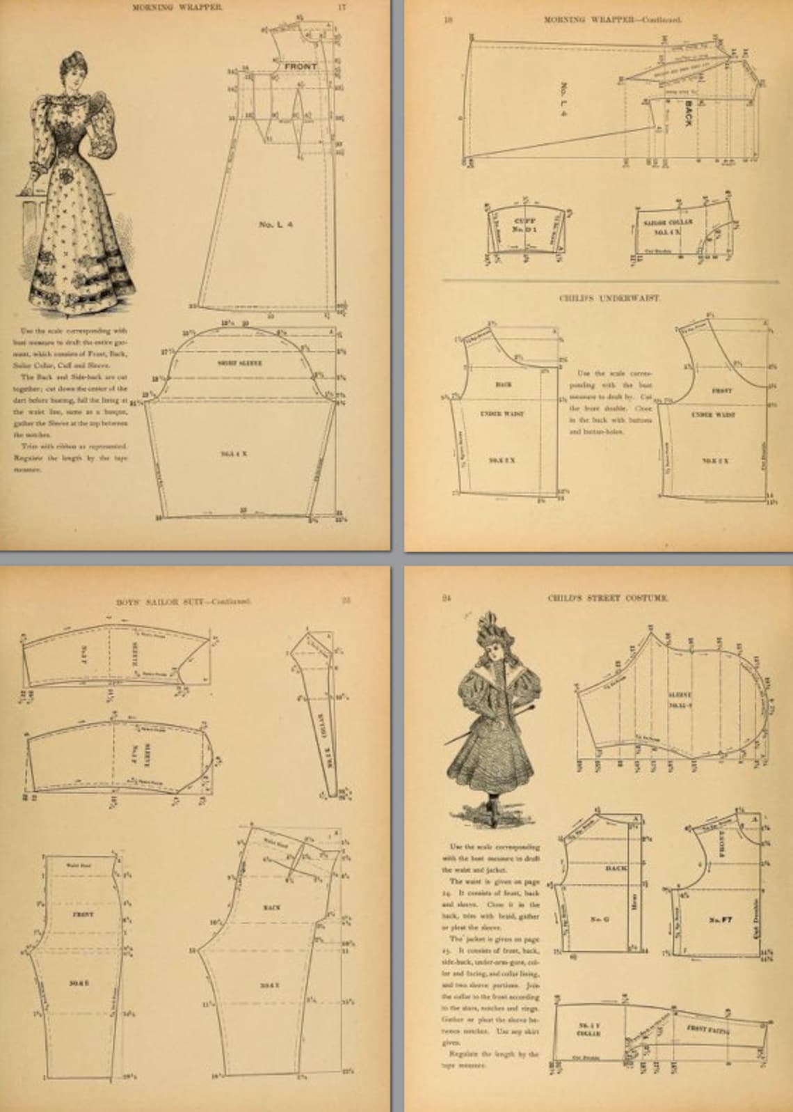 86 Victorian DRESS SEWING PATTERNS Design Your Own Theatre - Etsy UK