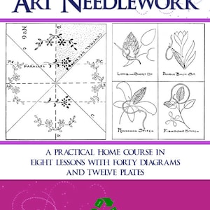 DESIGNING for ART NEEDLEWORK 20 Lessons Illustrated Home Course 120 Pgs ...