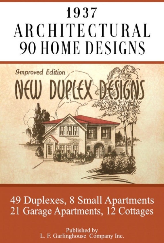 1937 Home Designs A Unique Collection of 90 Architectural | Etsy
