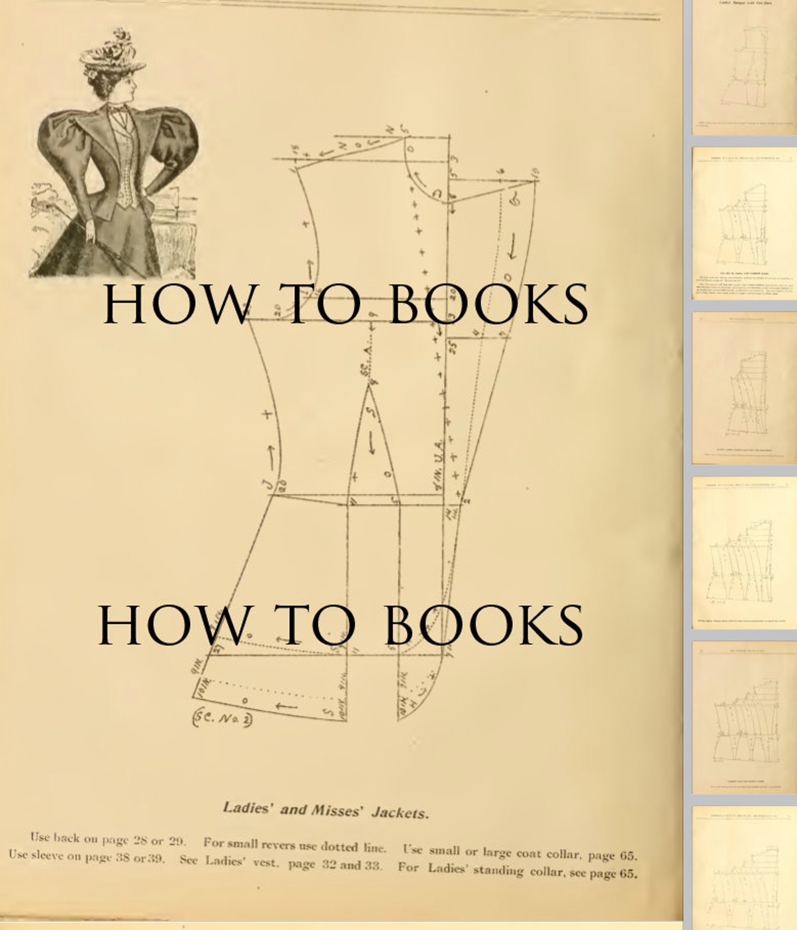 150 VICTORIAN SEWING Design PATTERNS From the Art of Cutting - Etsy