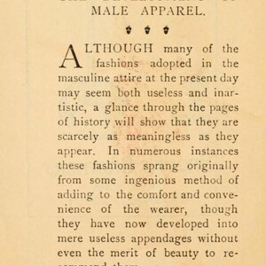 The History of Male Apparel A Tailors View of the Development of Mens ...