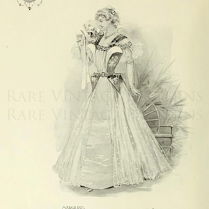 EUROPEAN DESIGNER FASHIONS 1896 With Full Page Colored Outfits ...