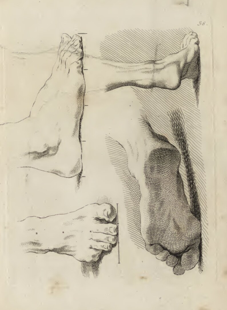 RARE 1762 Book the ART of DRAWING for Artists 100 Pages of ...