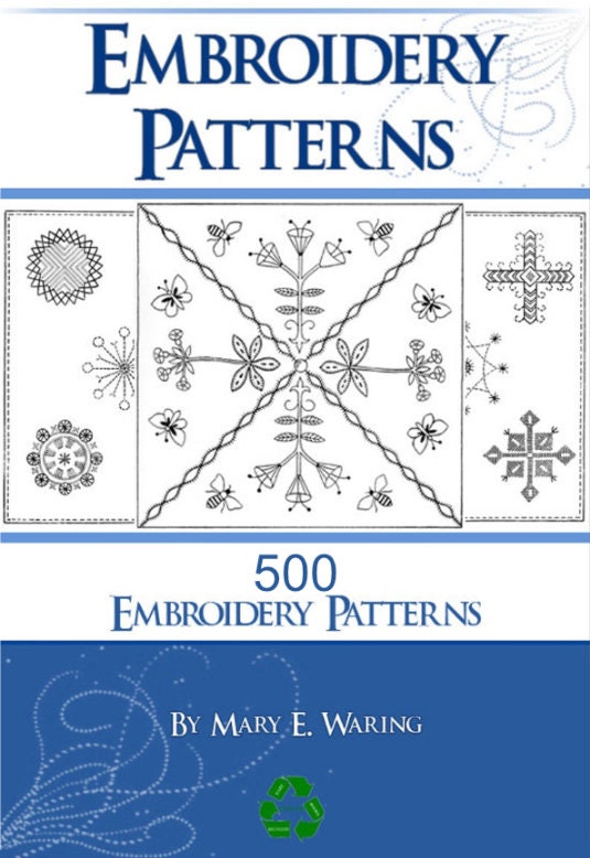 Rare 500 HAND EMBROIDERY PATTERNS Book of Leaves Plants | Etsy