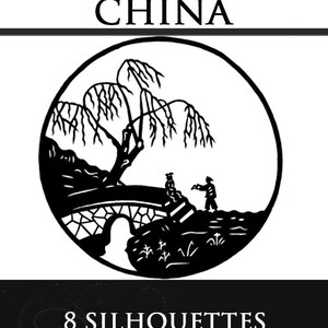 LEGENDS of ANCIENT CHINA Rare 1870 Book With 8 Full Page Silhouette ...