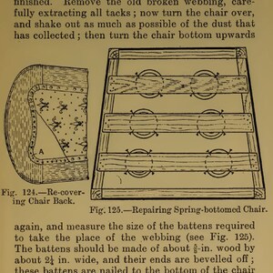 Learn How to Upholster Antique Furniture Rare Illustrated Book Teaches ...