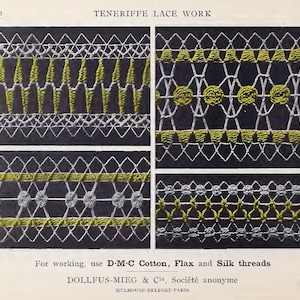 103 Teneriffe Lace Work Designs and Instructions on Stitches 33 Pages ...