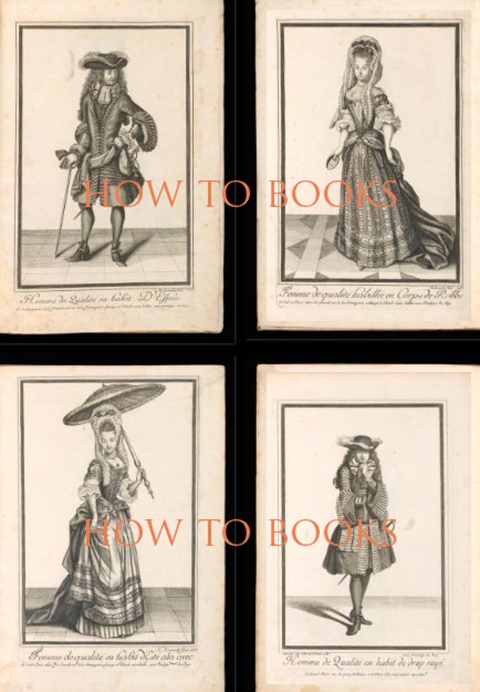 Rare 1688 Louis XIV FRENCH FASHIONS Book With 23 Paris Fashion ...
