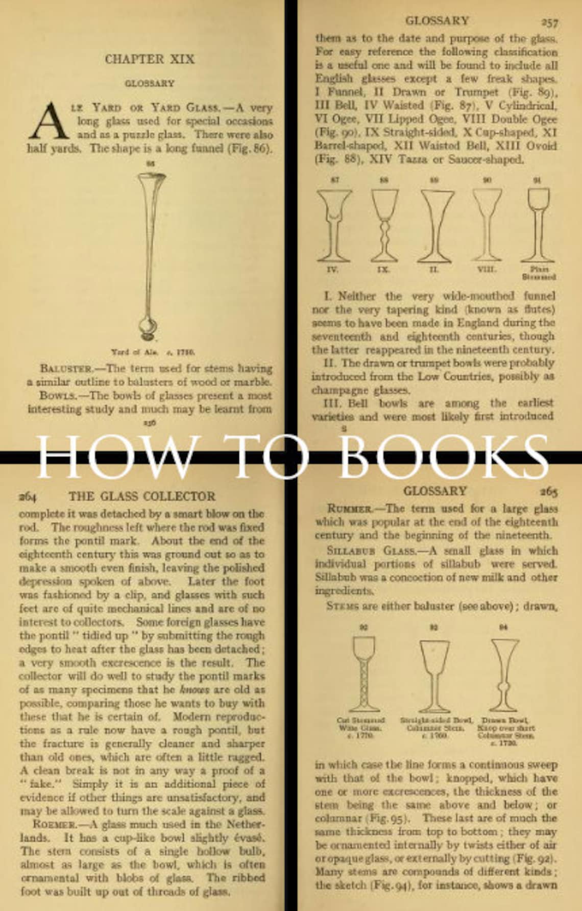ANTIQUE GLASS COLLECTING Rare Illustrated Reference Book on Early ...