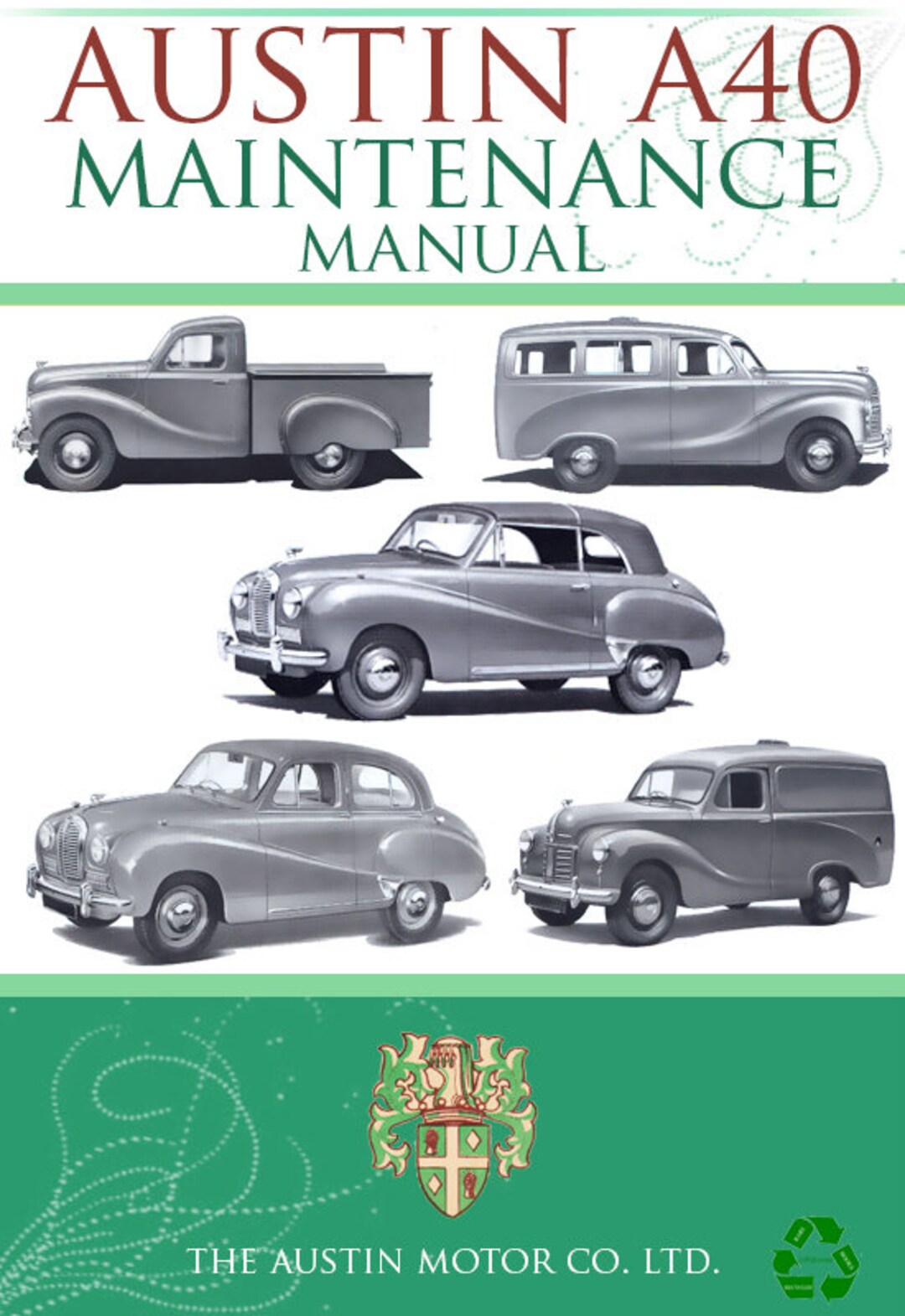 The Illustrated AUSTIN A40 MODELS Running and Maintenance - Etsy