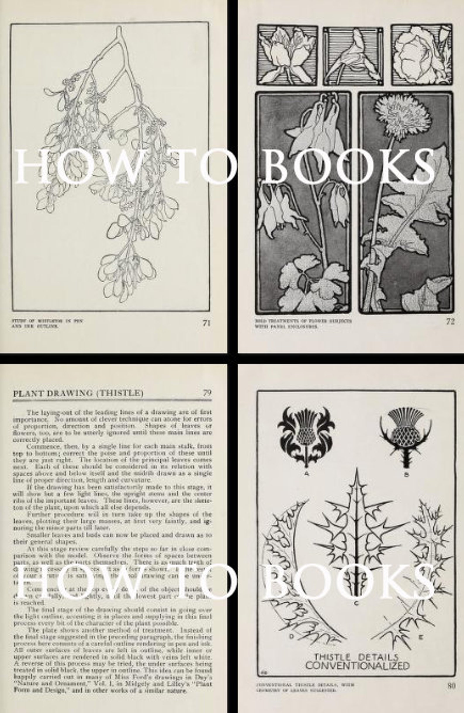 APPLIED DRAWING Pictorial Decorative Mechanical Rare | Etsy