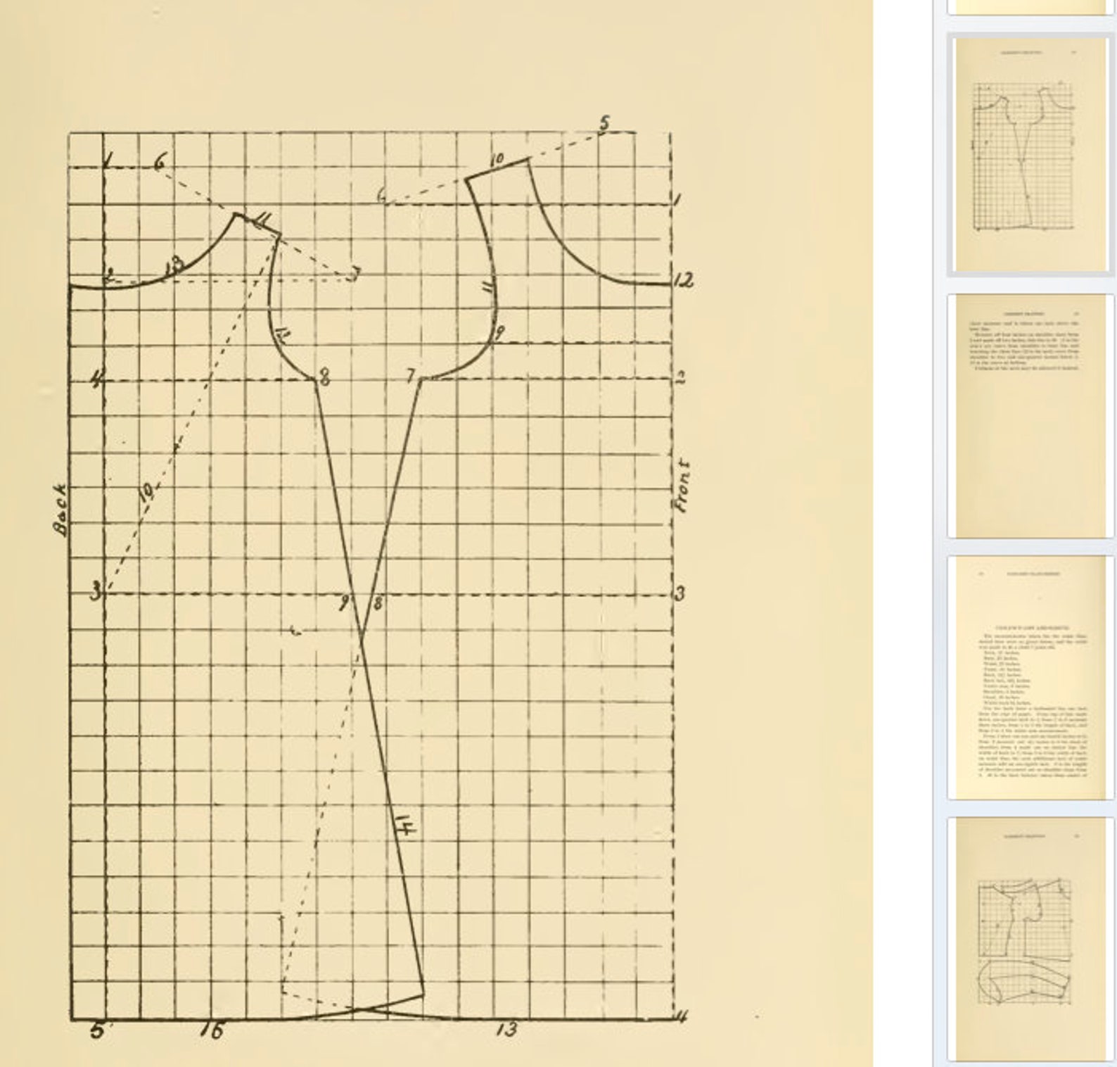 Guide to GARMENT DRAFTING With 18 Drafting Diagram PATTERNS ...