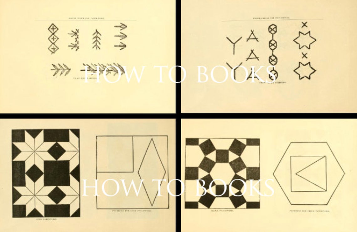 Illustrated FANCY WORK INSTRUCTIONS for Embroidery Macrame - Etsy