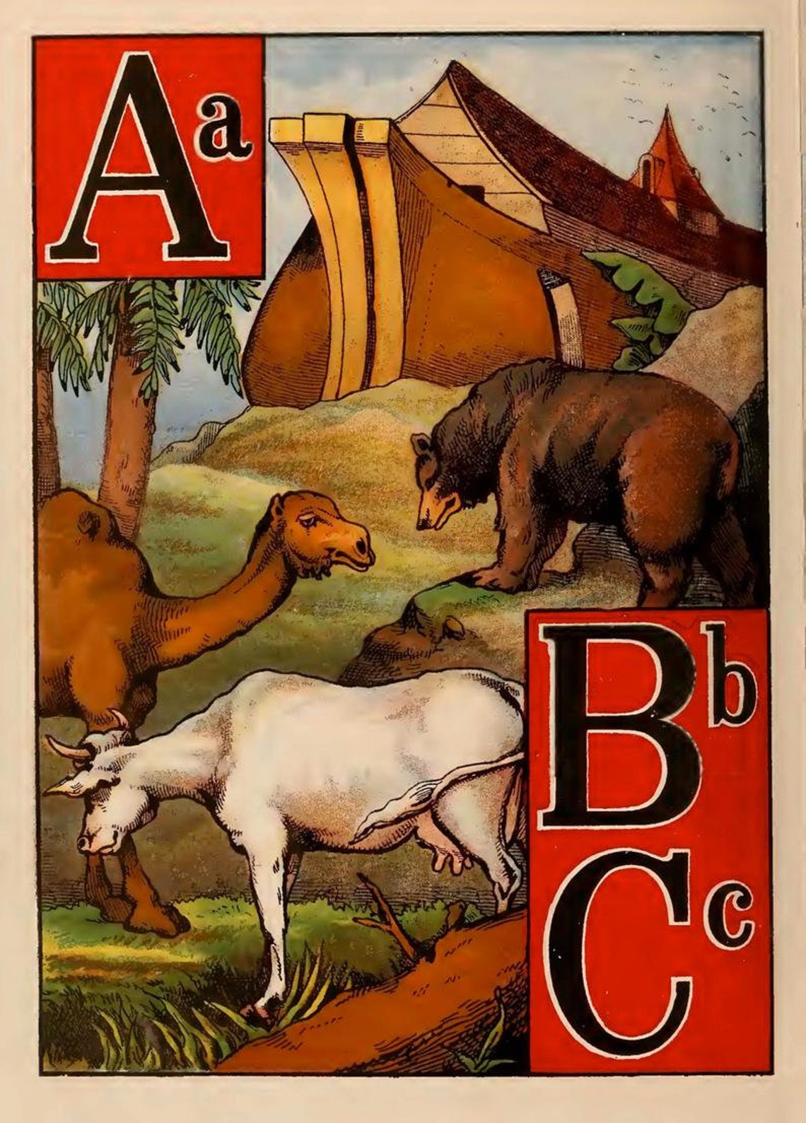 NOAH'S ARK ALPHABET Illustrated Kids Learning Animal - Etsy