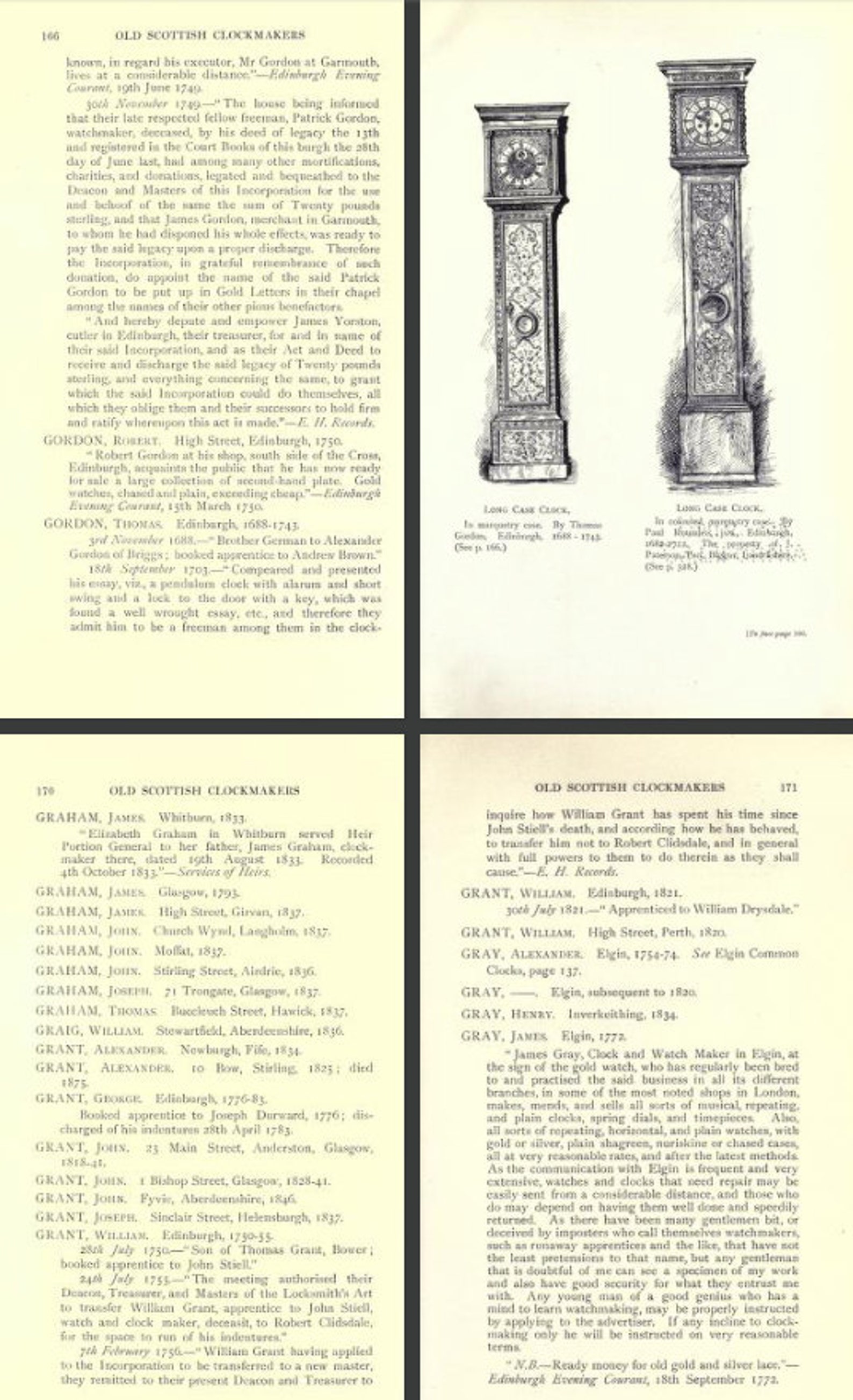 OLD SCOTTISH CLOCKMAKERS A-Z From 1453 to 1850 Rare - Etsy
