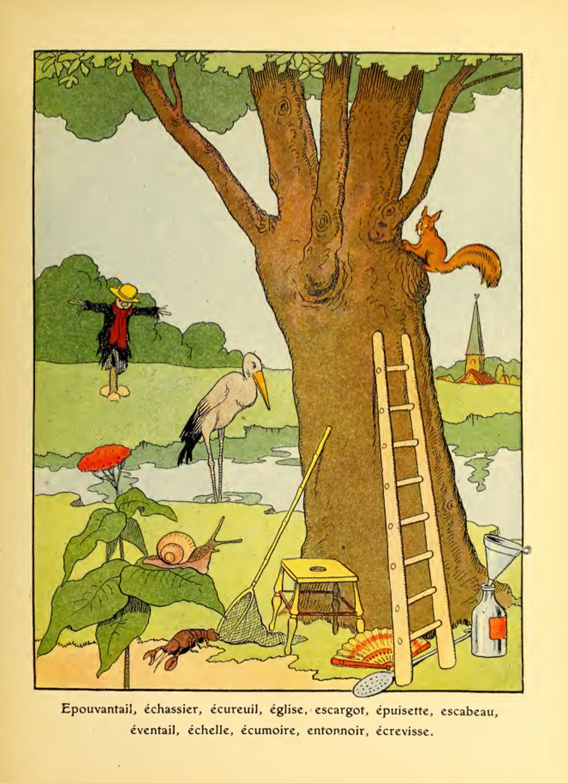 FRENCH Children's ILLUSTRATED ALPHABET Colorful Book 47 | Etsy