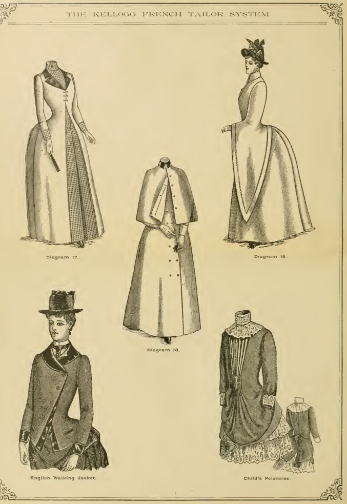 Victorian Dress Design Instruction Book, 1883 French Tailor System (PDF ...