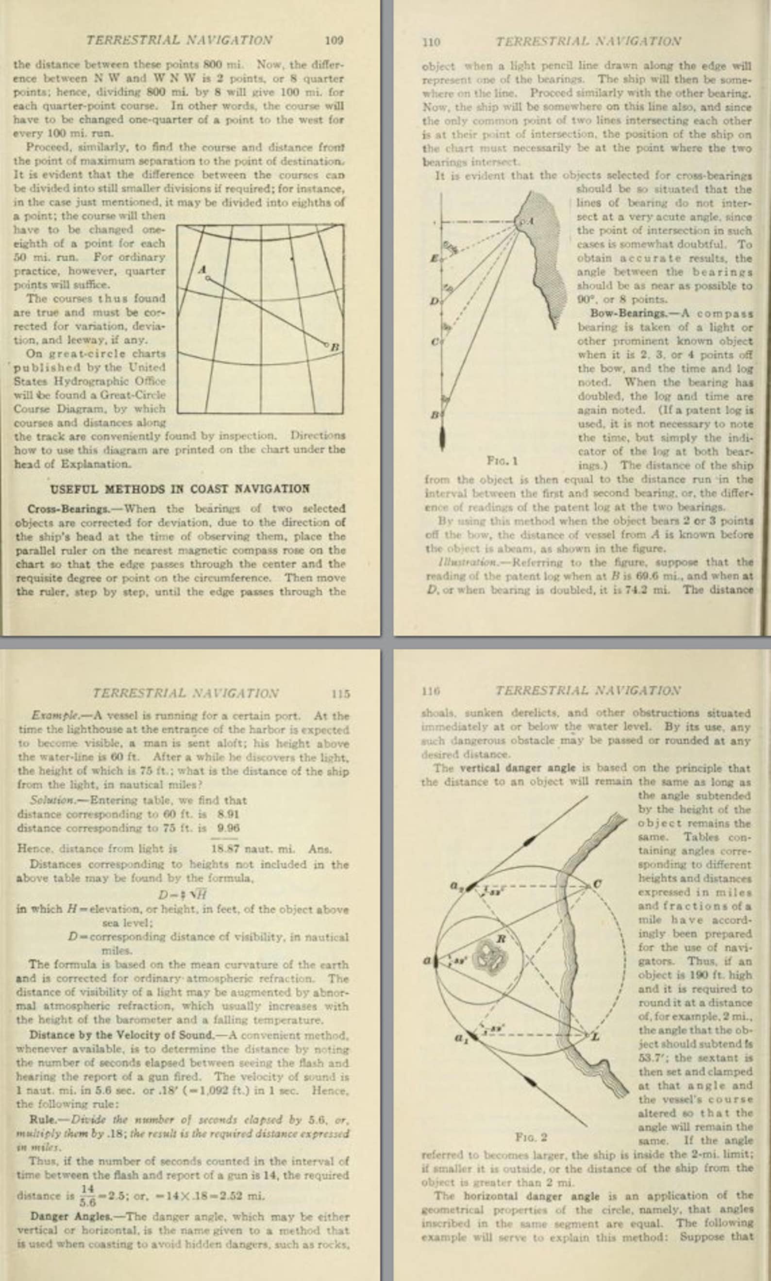 The Old MARINERS HANDBOOK for Navigators Yachtsmen Seamen a RARE ...
