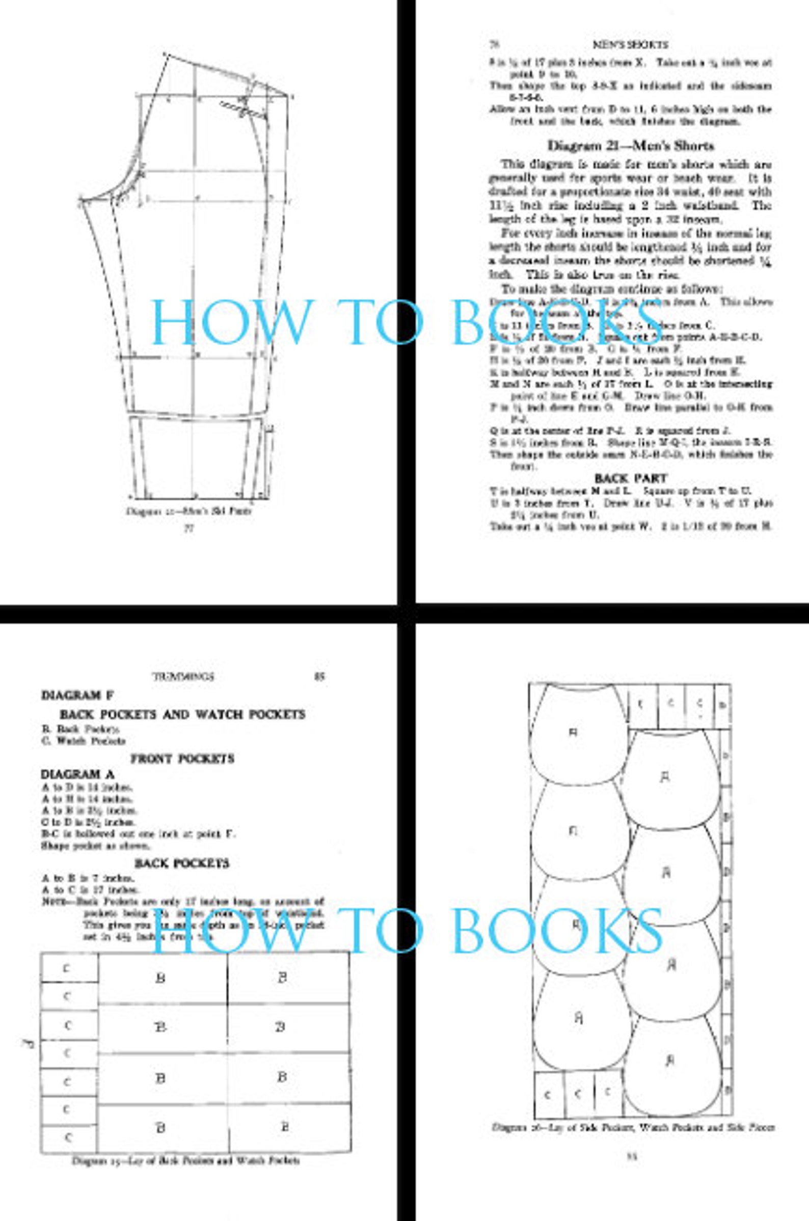 DRAFTING TROUSERS for Men Women and Boys Design Your Own - Etsy