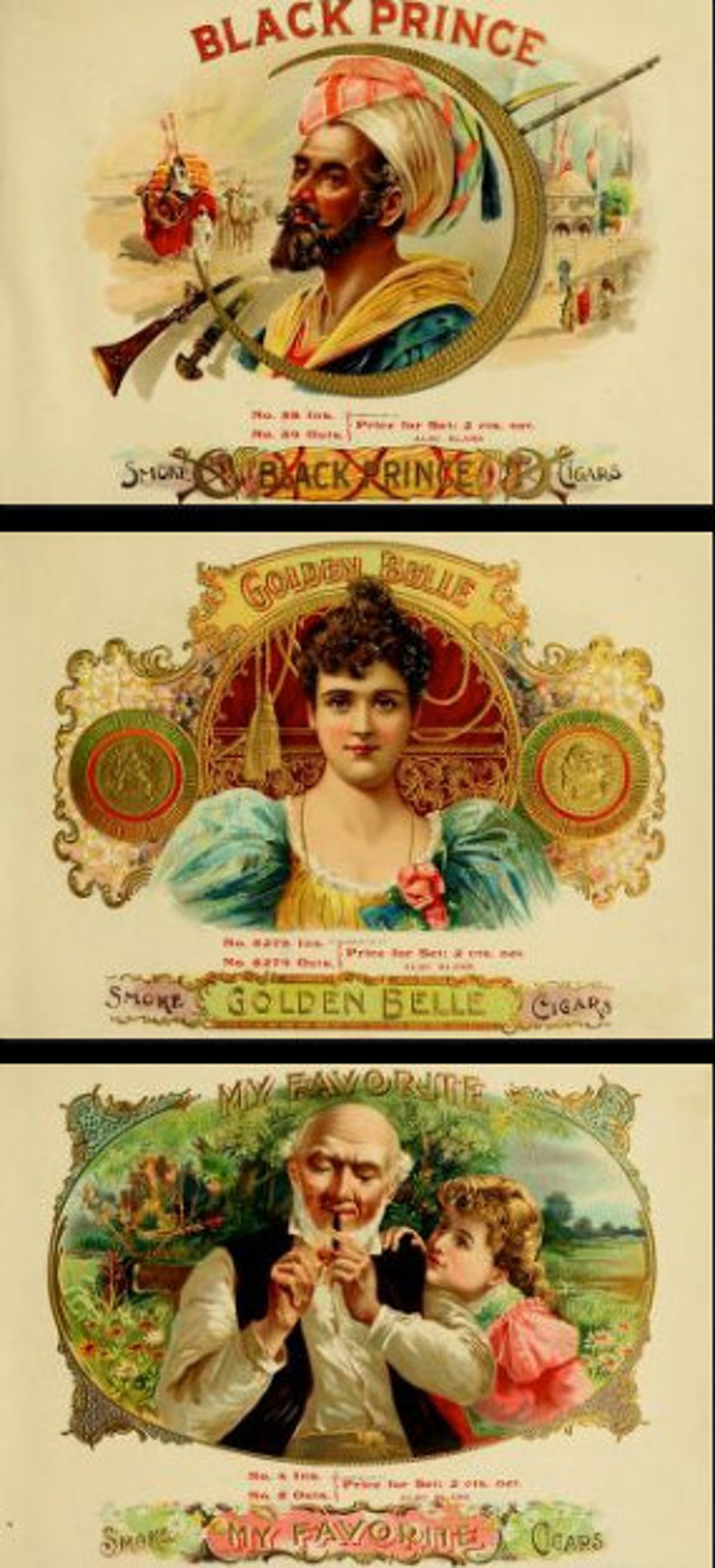 Vintage CIGAR BOX LABELS 89 Full Color Illustrations 90 Pages to Print ...