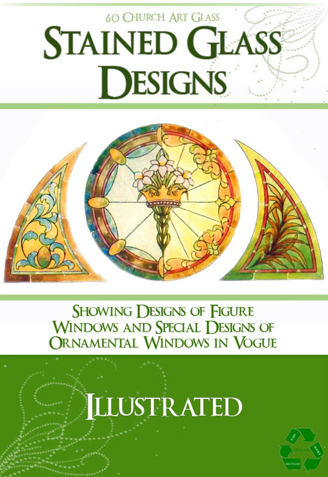 STAINED GLASS DESIGNS a Rare Illustrated Catalog of Over 60 Designs - Etsy