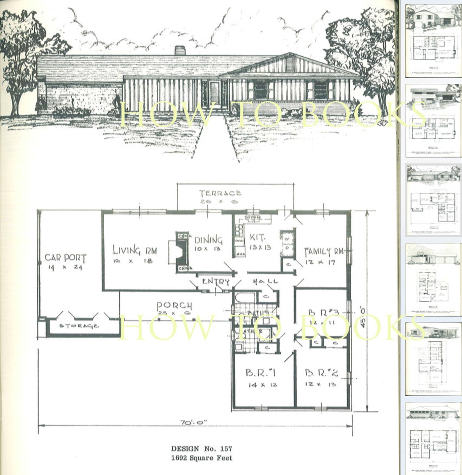 49 AMERICAN 1955 HOME PLANS House Designs With Floor Plans 50 | Etsy