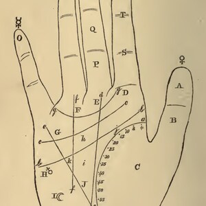 The ART of HAND READING Chirognomy Chiromancy Instant Download Palm ...