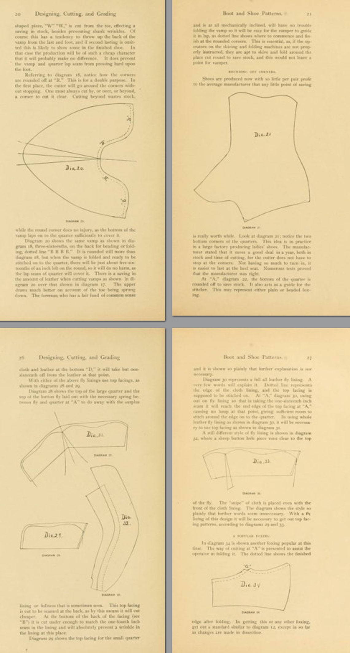 DESIGNING and CUTTING Boot and Shoe PATTERNS 147 Pages - Etsy UK