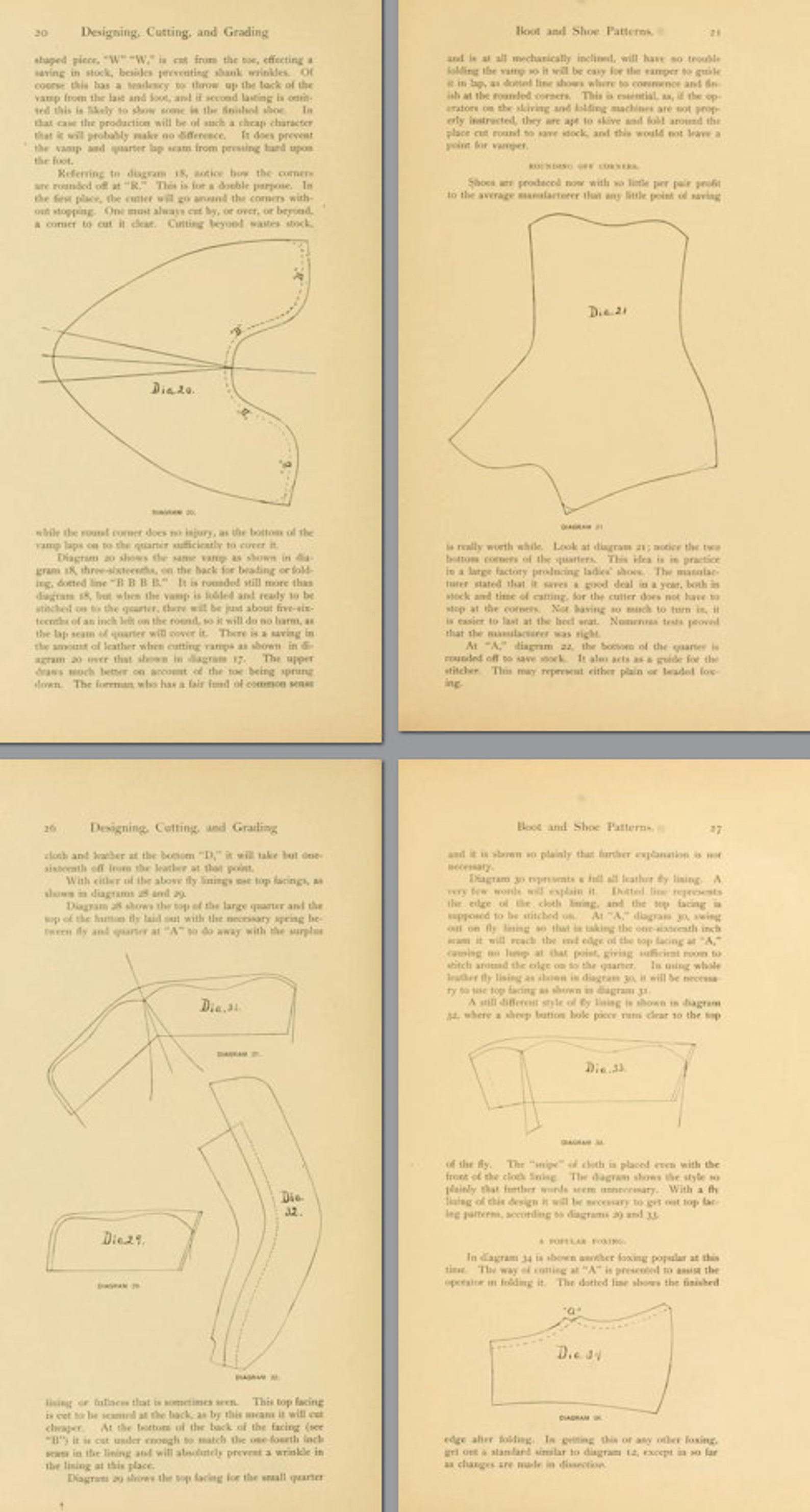 DESIGNING and CUTTING Boot and Shoe PATTERNS 147 Pages - Etsy UK