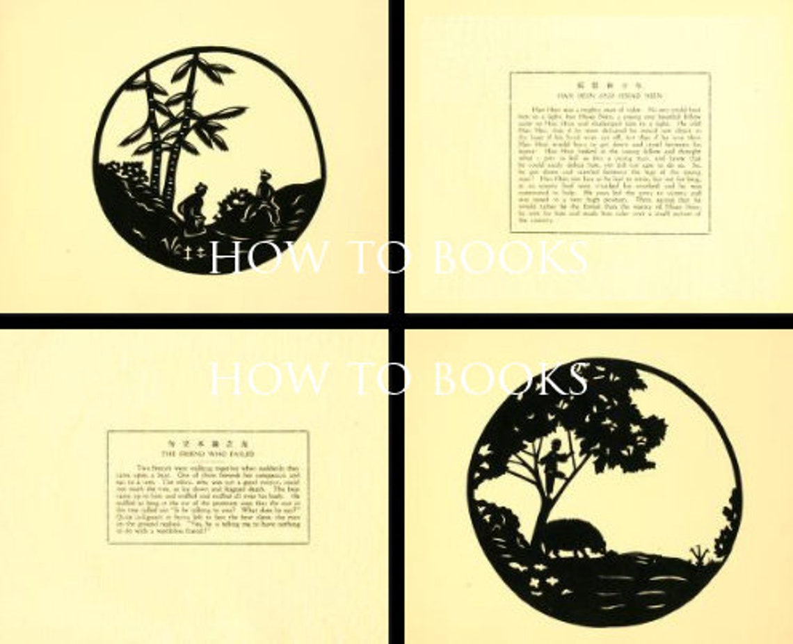 LEGENDS of ANCIENT CHINA Rare 1870 Book With 8 Full Page Silhouette ...