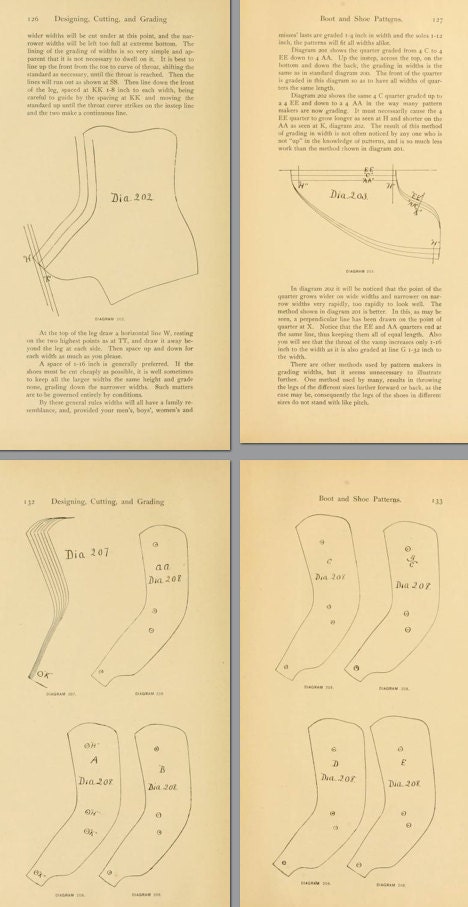 DESIGNING and CUTTING Boot and Shoe PATTERNS 147 Pages Complete ...
