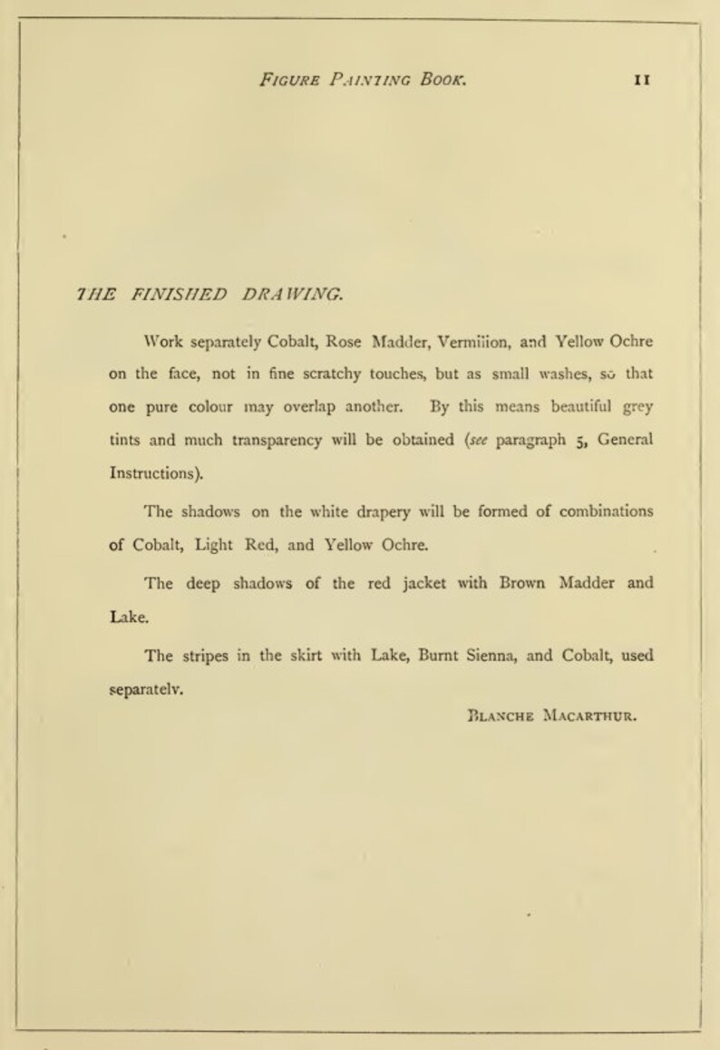 FIGURE PAINTING in WATERCOLOURS 8 Lessons 16 Full Page Coloured ...