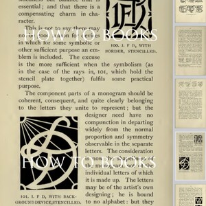 The DECORATIVE Use of ORNAMENTAL LETTERING Rare Illustrated Book for ...