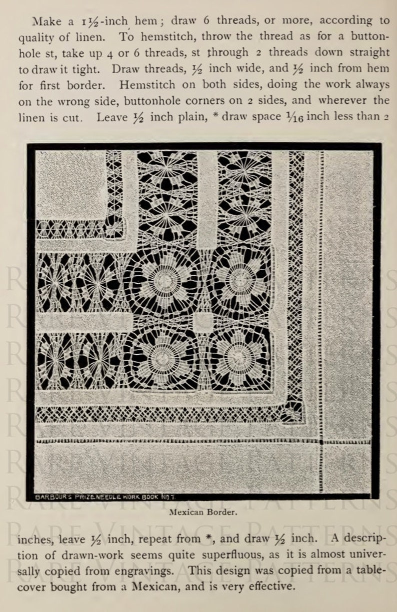 EMBROIDERY LACE MAKING and Needlework Book 7 with 58 Patterns | Etsy