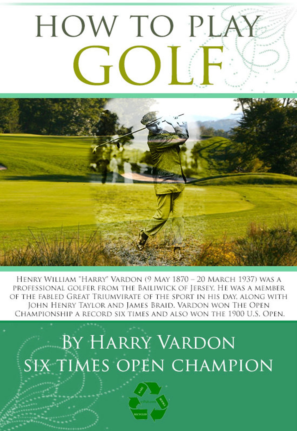 HOW to PLAY GOLF Instructions by Six Times Open Champion Harry | Etsy