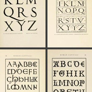 GUIDE to LETTERS & LETTERING Rare Illustrated Reference Book for Crafts ...