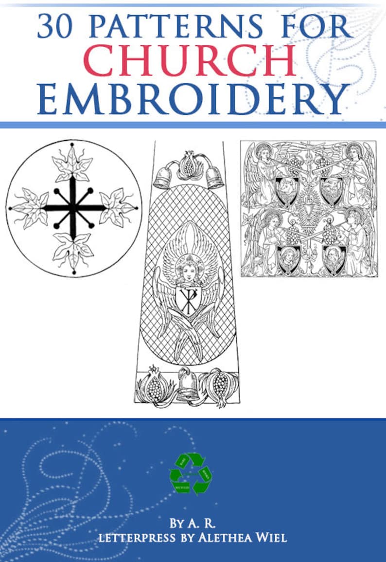 30 PATTERNS for CHURCH EMBROIDERY From Simple to Complex | Etsy