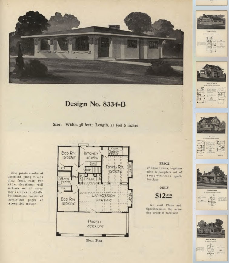 1908 Architecture Bungalow Homes A Unique Collection of 208 House ...