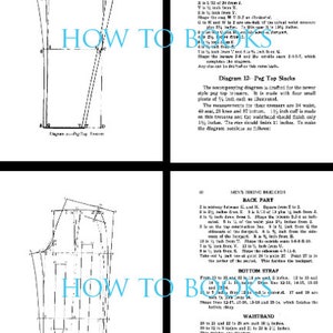 DRAFTING TROUSERS for Men - Women and Boys Design Your Own Vintage ...