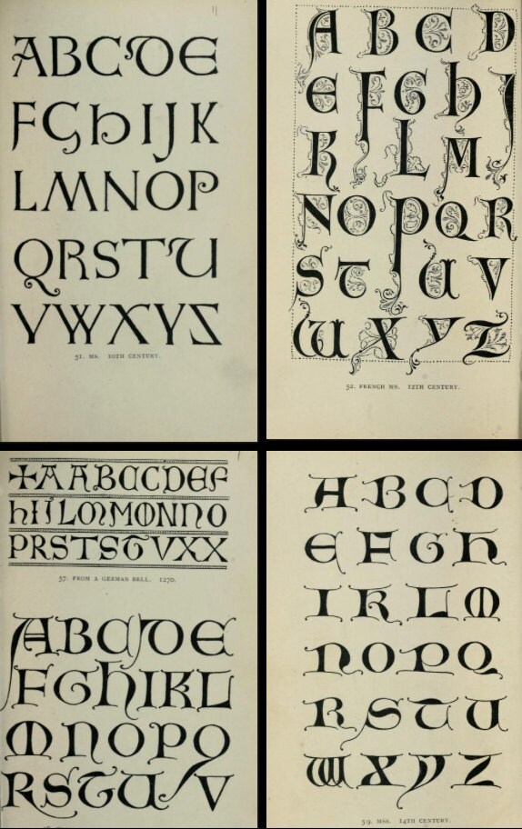 150 ALPHABETS Old and New Rare Illustrated Reference Book for - Etsy
