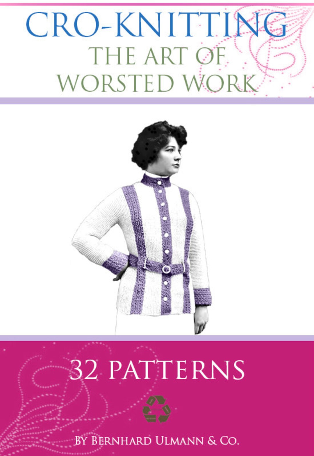 CRO-KNITTING 32 PATTERNS the Art of Worsted Work & Crocheted Lattice ...