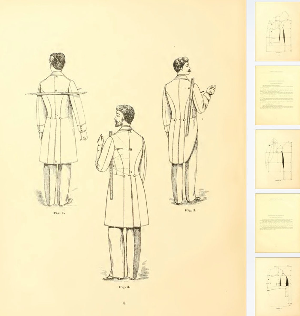 35 Victorian Diagram Sewing Patterns From the AMERICAN MENS - Etsy Canada
