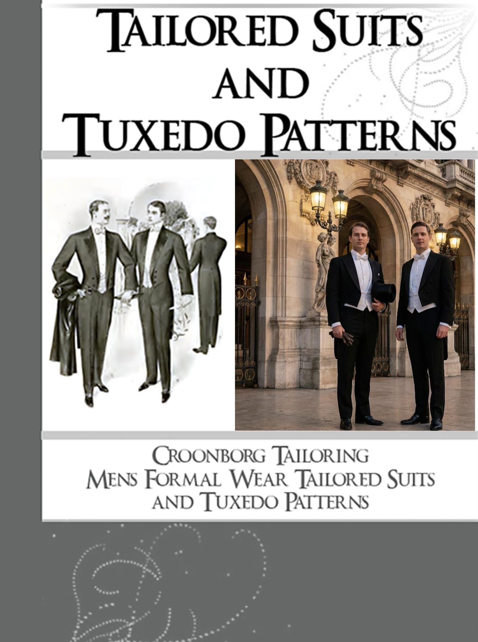 Design Your Own Clothes Mens TAILORING and TUXEDO PATTERNS Formal Wear ...