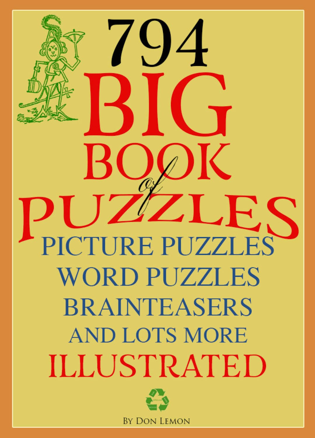 BIG Book of 794 PUZZLES Rare Old 1890 ILLUSTRATED Children's Book 125 ...