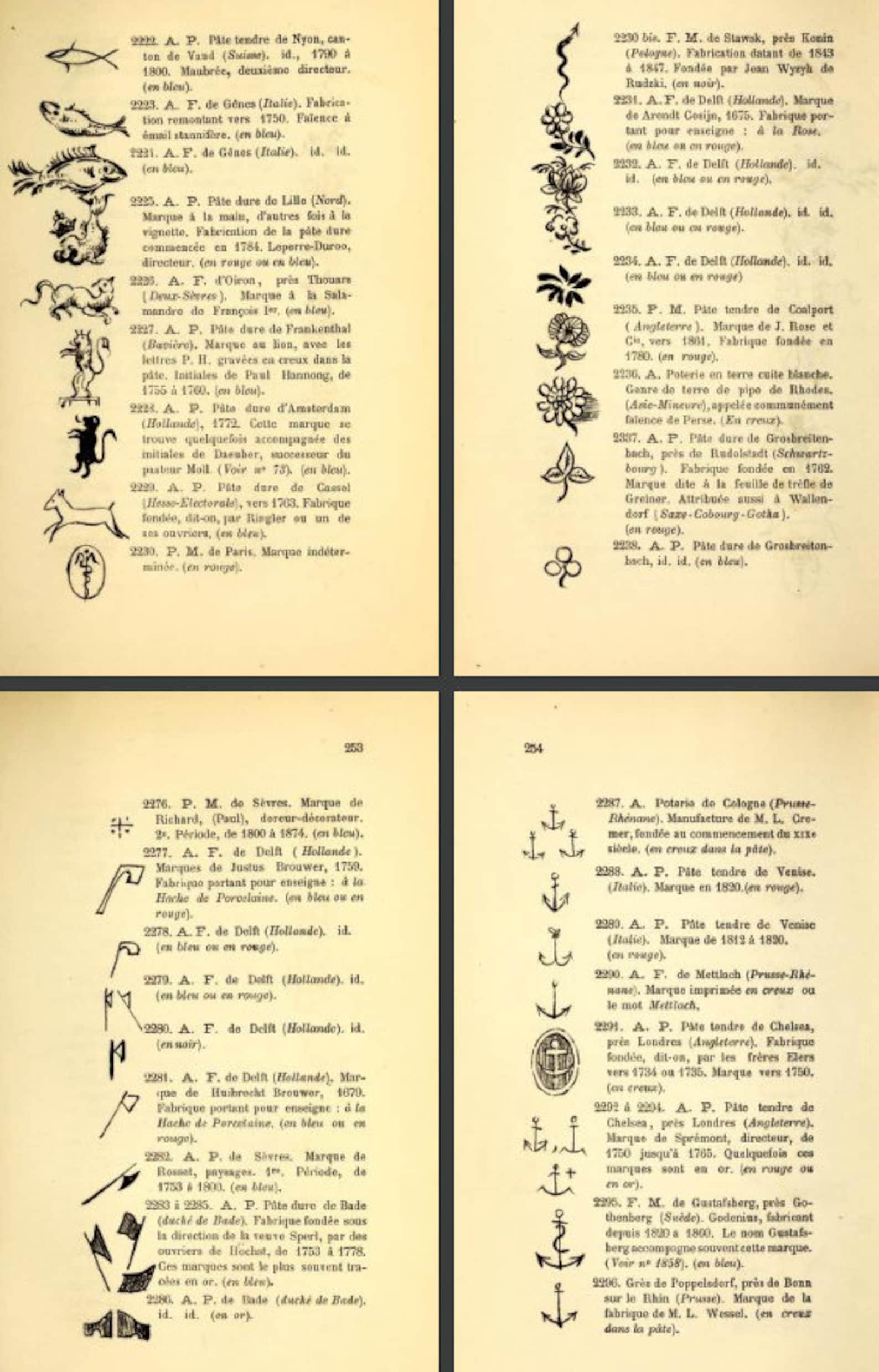 French Edition Paris 1879 A ~ Z French Marks & Monograms Rare ...