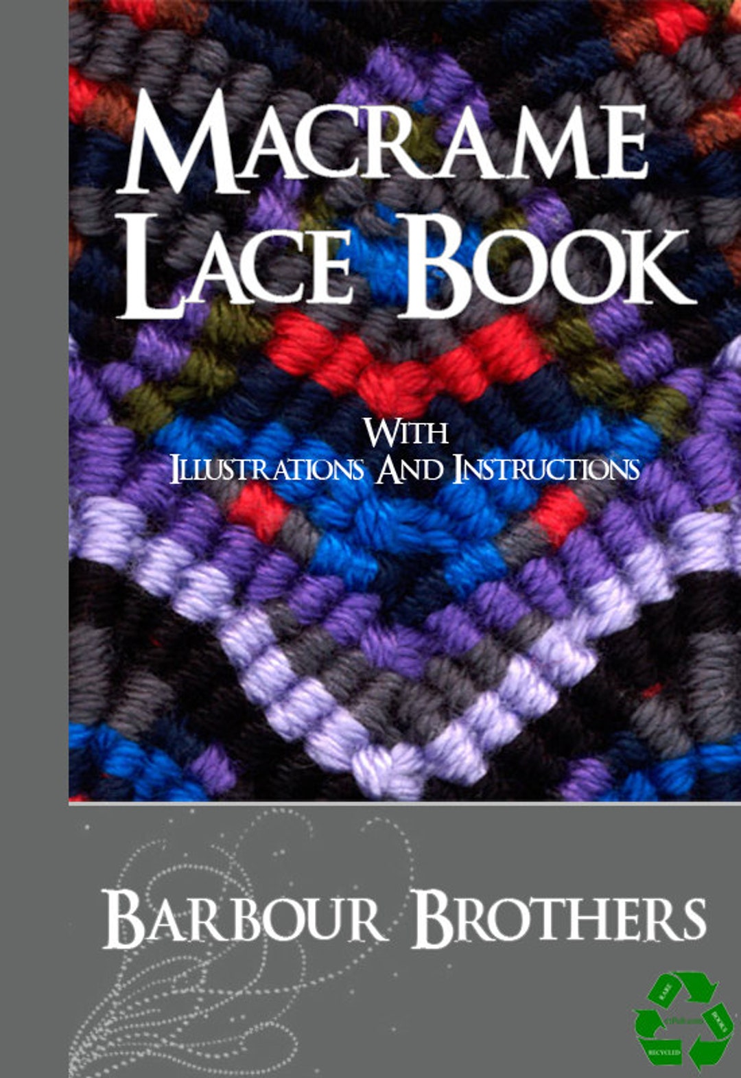 Victorian MACRAME Knots Weaving LACE Making PATTERNS Tutorial Book ...